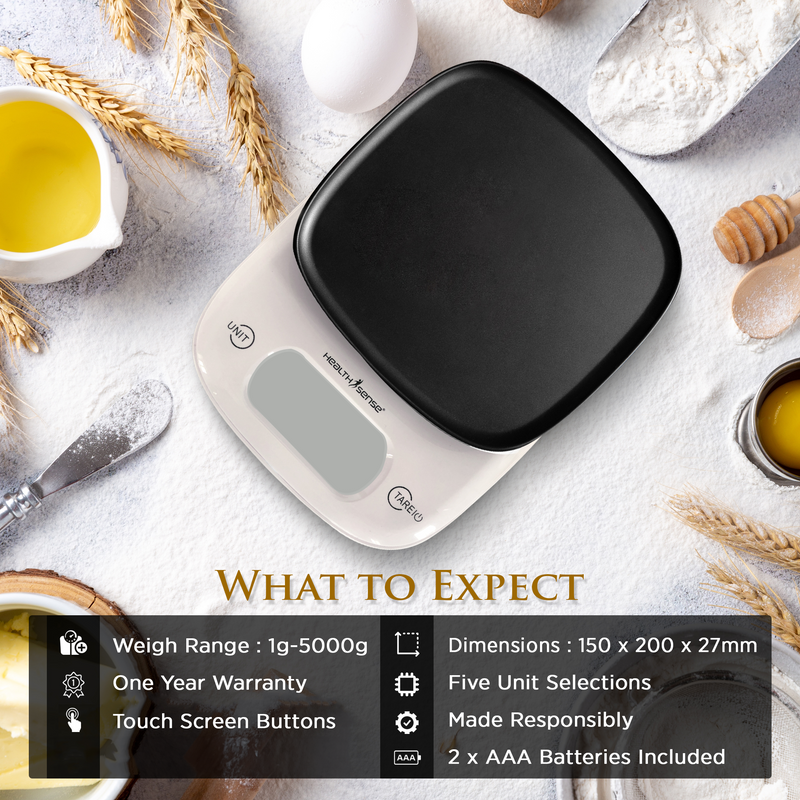 Chef-Mate KS 63 Digital Kitchen Weighing Scale – HealthSense