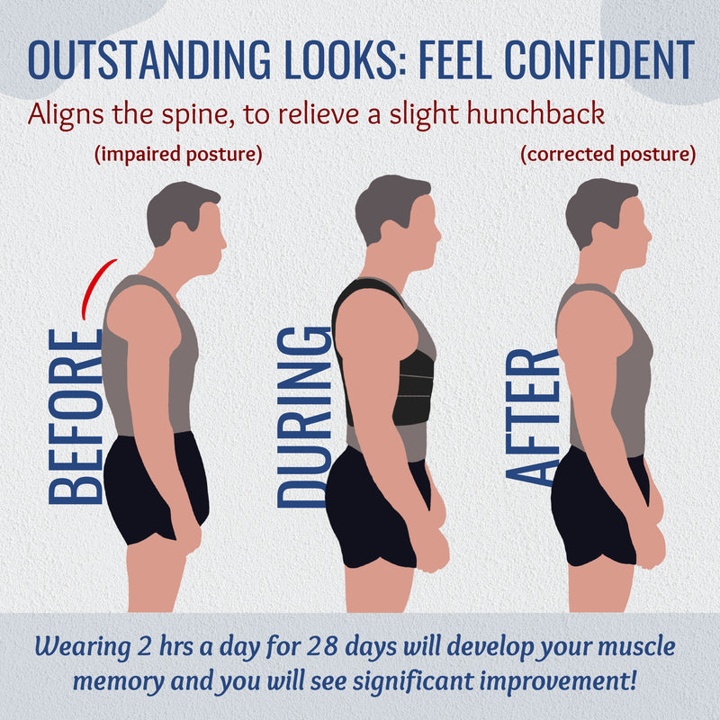 Posture Corrector For Men | Back Pain Relief Products with Premium Bac ...