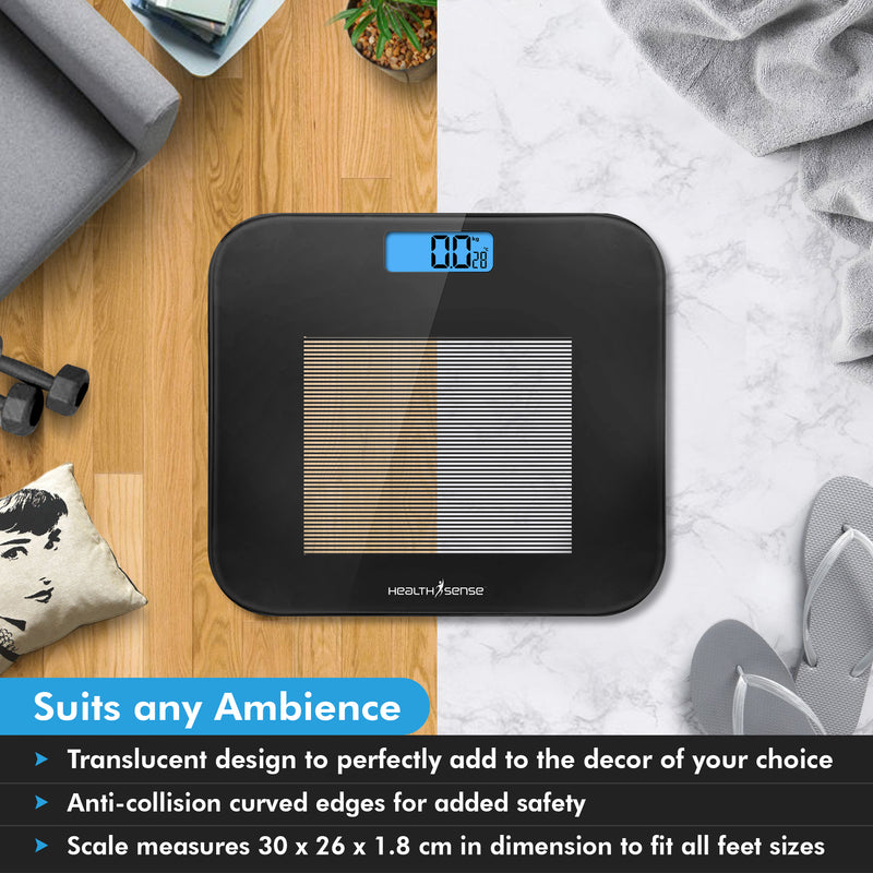 Dura-Glass PS 115 Digital Personal Body Weighing Scale – HealthSense